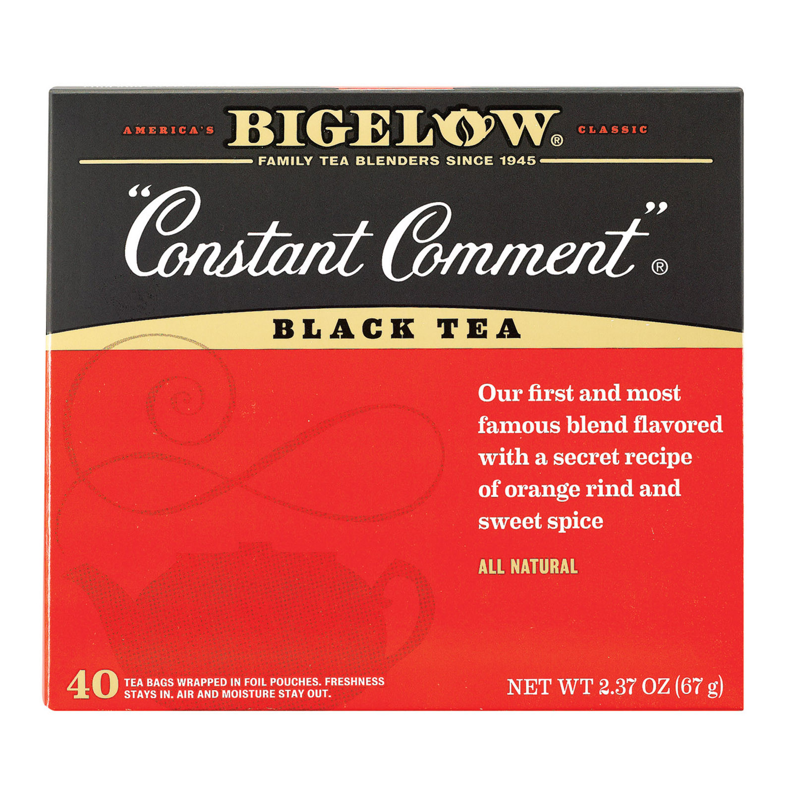 Bigelow Tea Constant Comment Decaffeinated Black Tea - Case Of 6 - 20 Bags