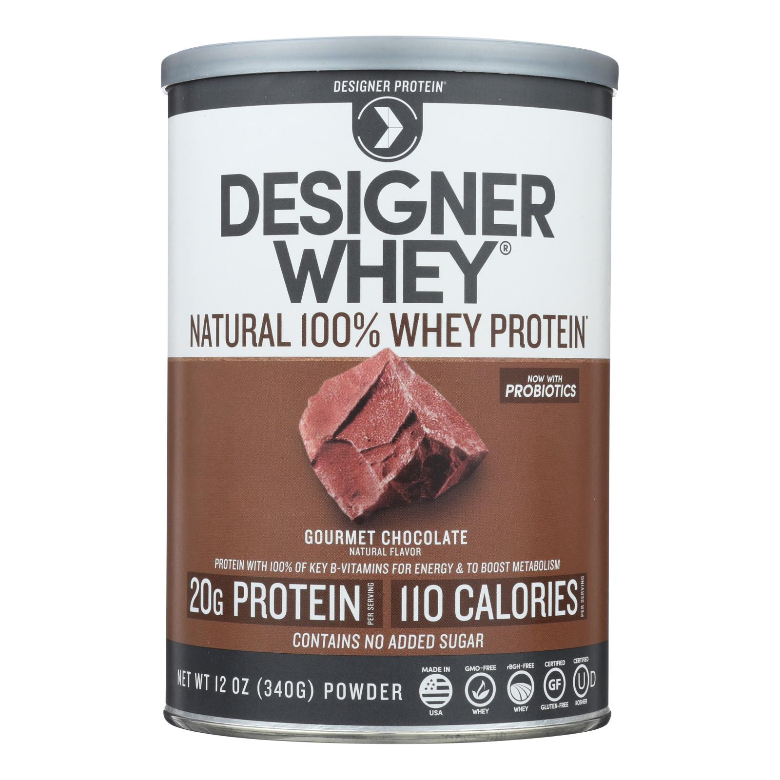Designer Whey Protein Powder Chocolate - 12.7 Oz