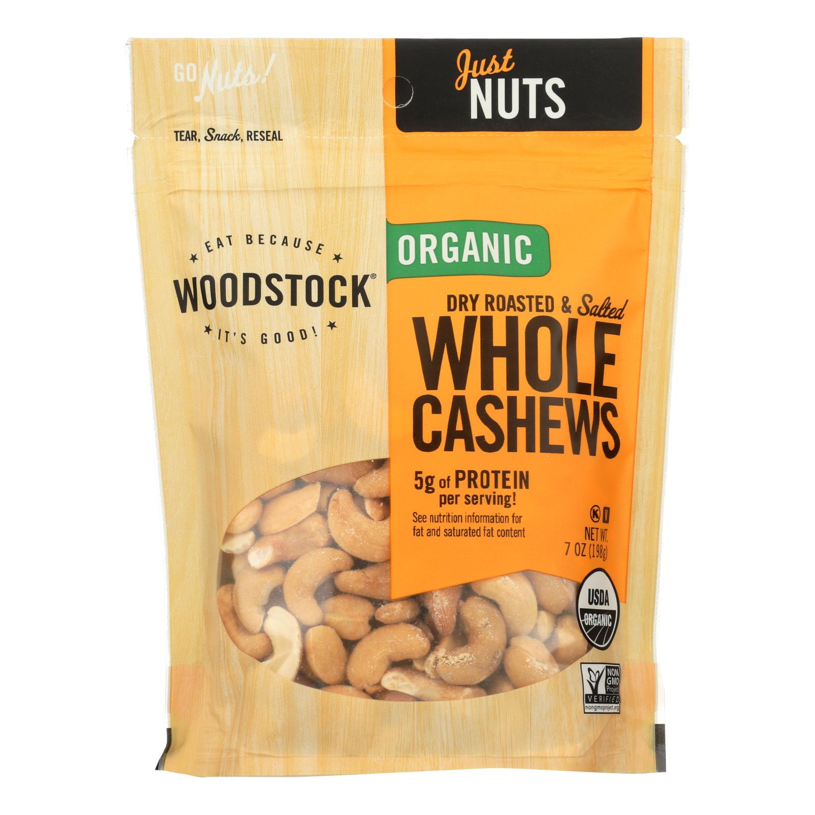 Bulk Nuts Cashews - Organic - Whole - Fancy - Roasted And Salted - Case ...