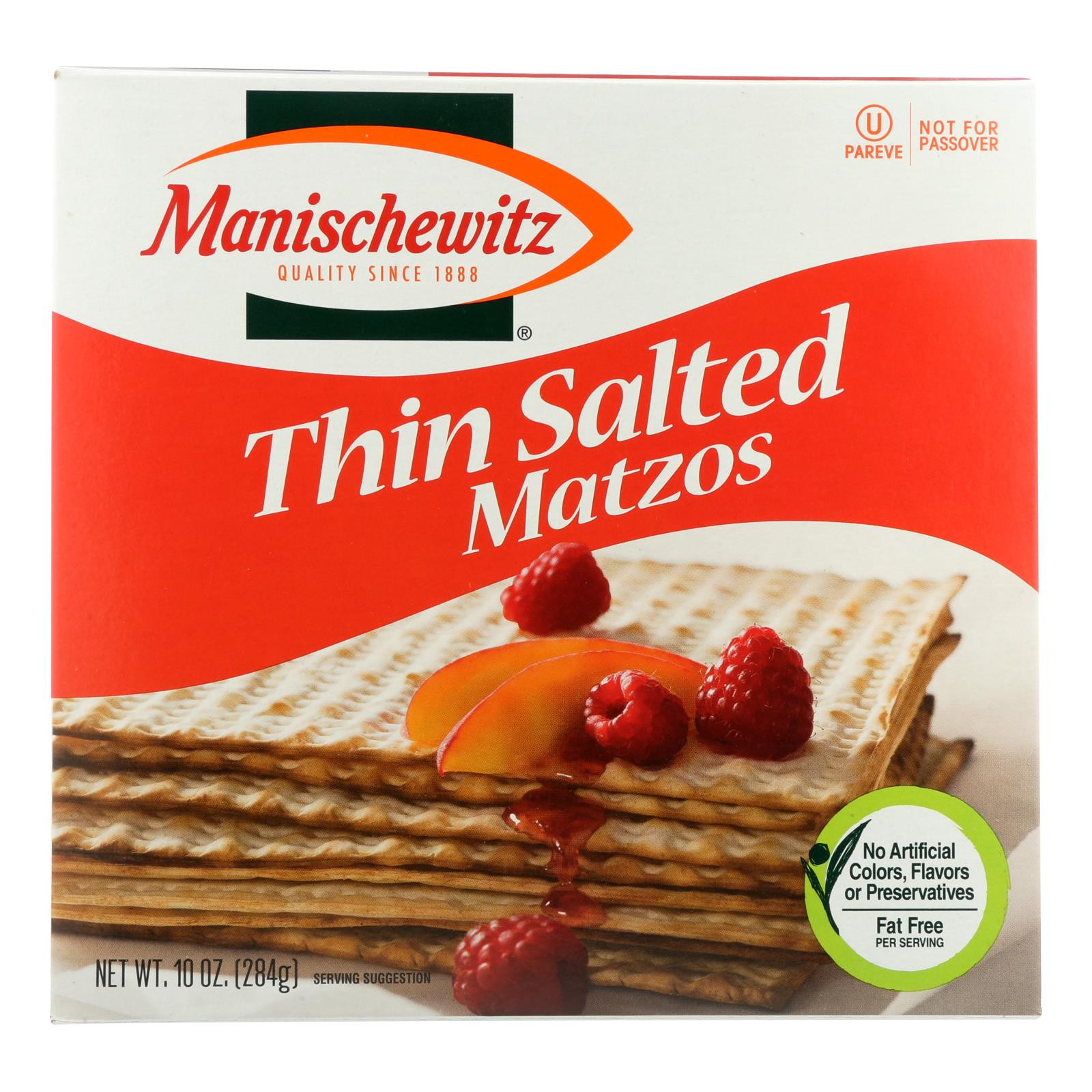 Manischewitz Organic Matzo - Case Of 12 - 10 Oz