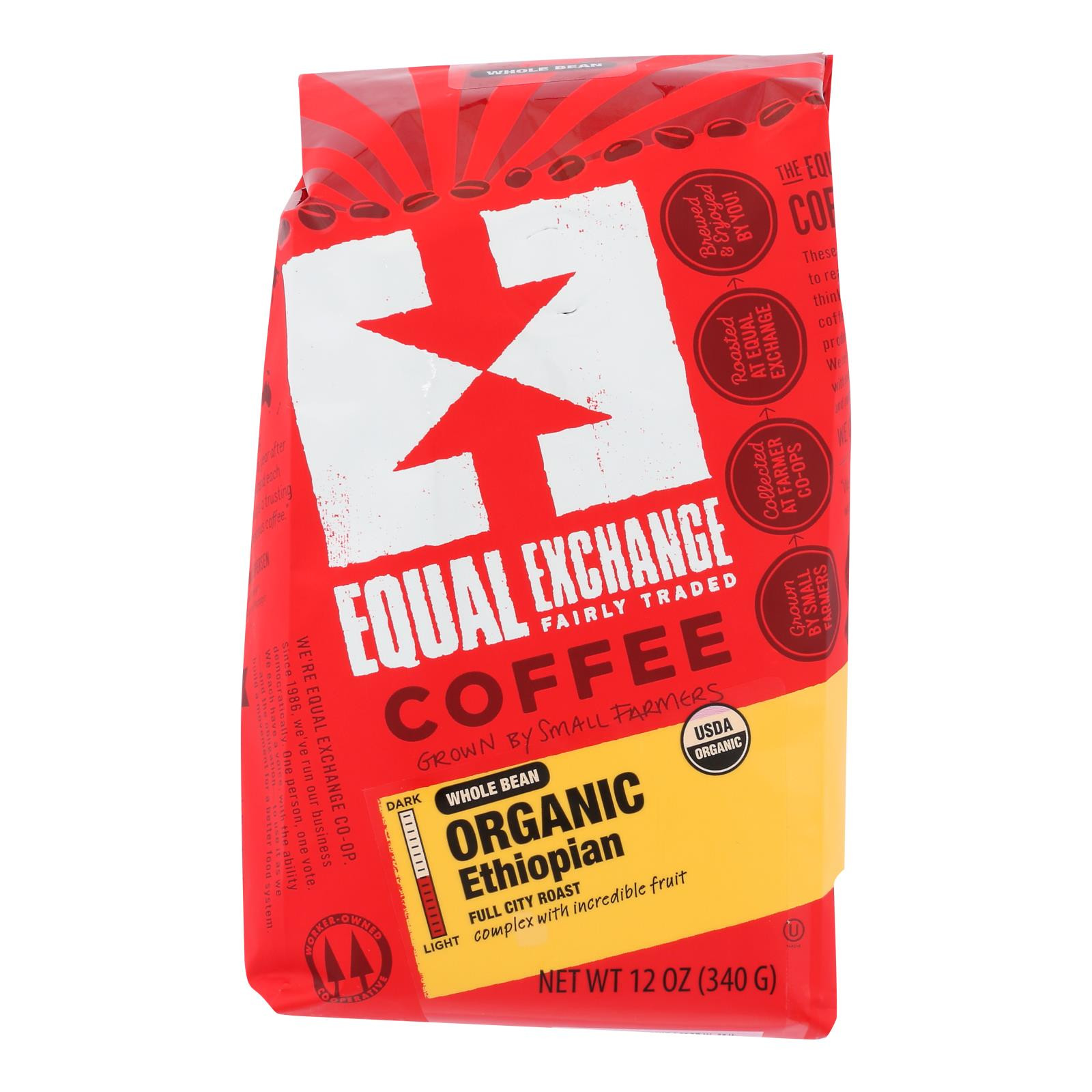 Equal Exchange Organic Drip Coffee - Ethiopian - Case Of 6 - 12 Oz.