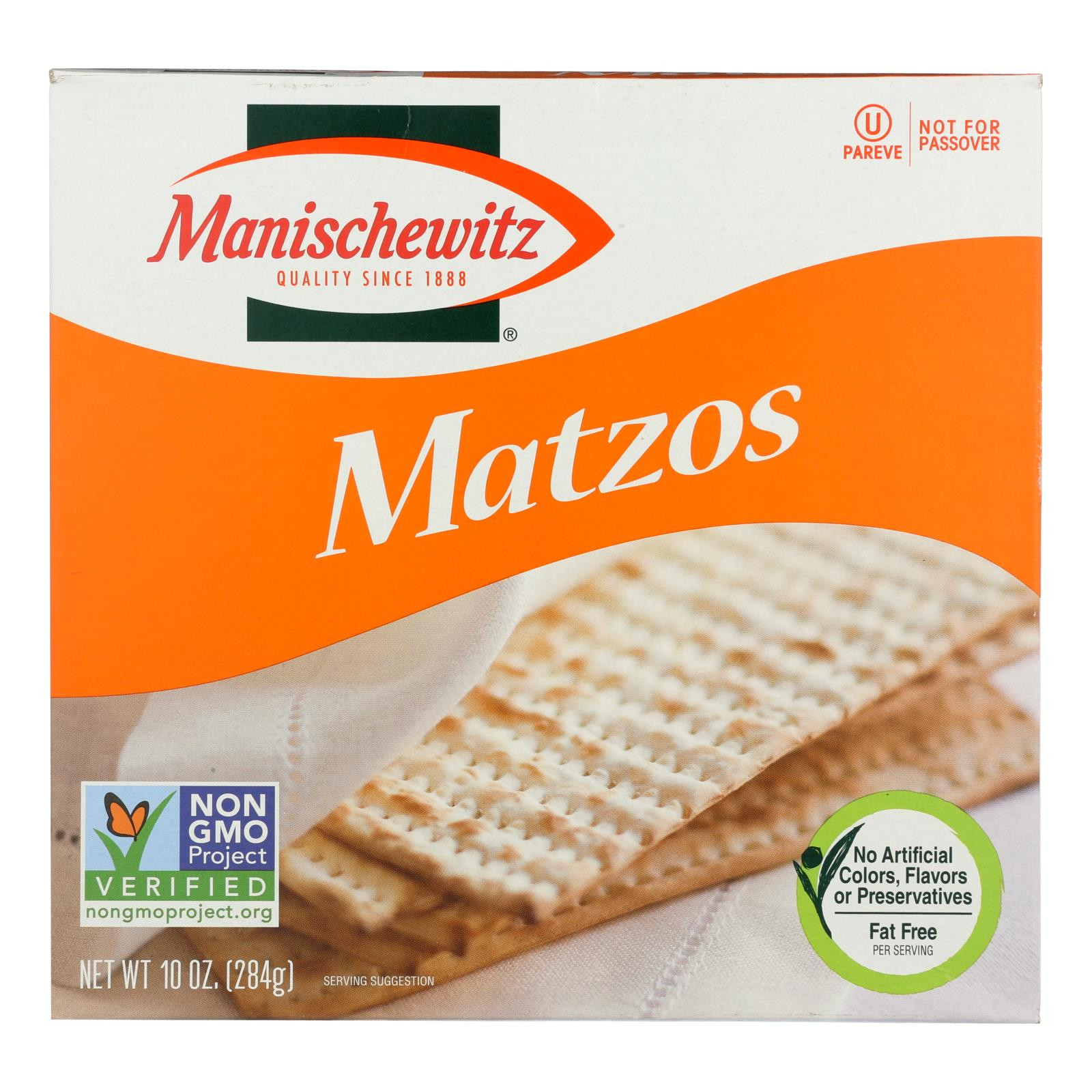 Manischewitz Tam Original Snack Crackers - Case Of 12 - 9.6 Oz.