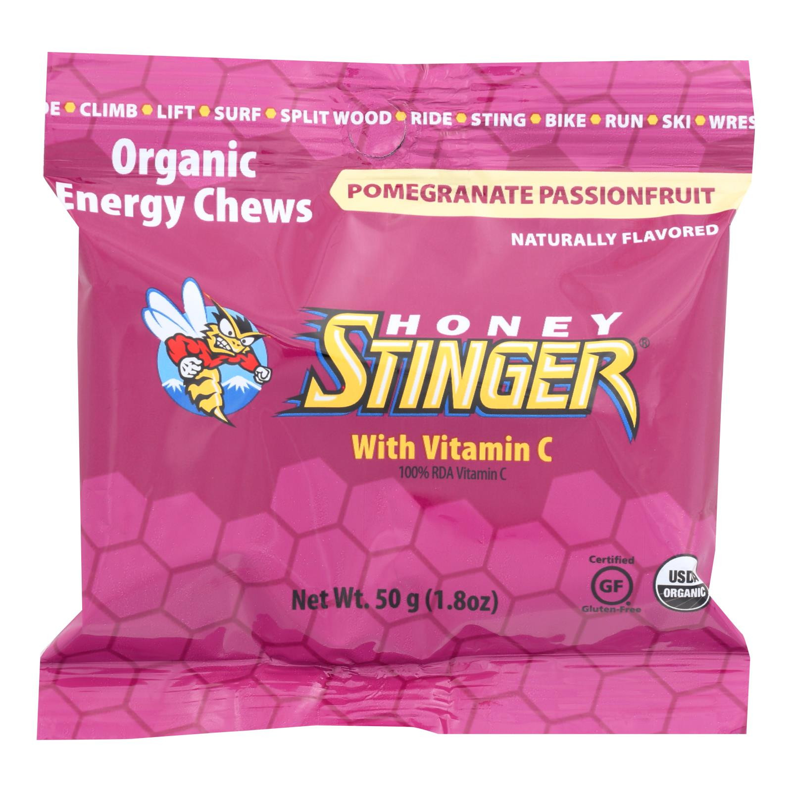 Honey Stinger Energy Chew - Organic - Fruit Smoothie - 1.8 Oz - Case Of 12