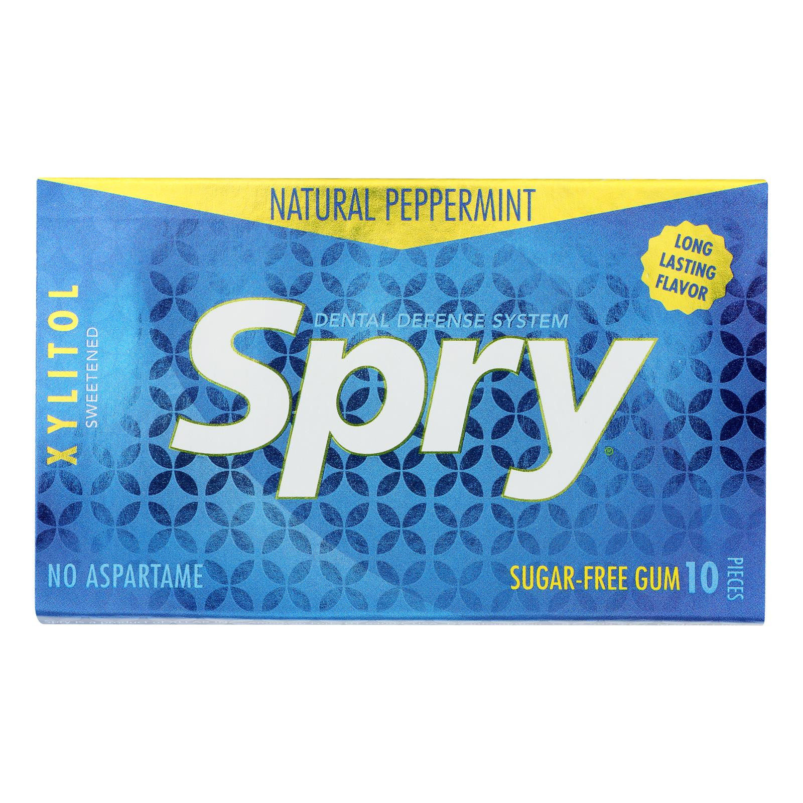 Spry Xylitol Mints - Peppermint - Case Of 6 - 45 Count - 1701796