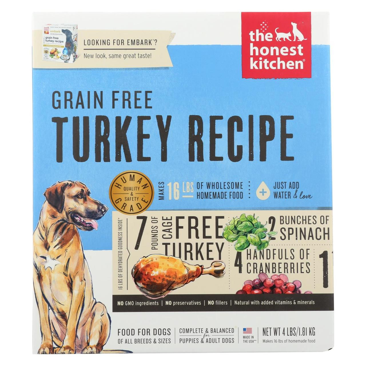 The Honest Kitchen Force - Grain Free Chicken Dog Food - 4 Lb.