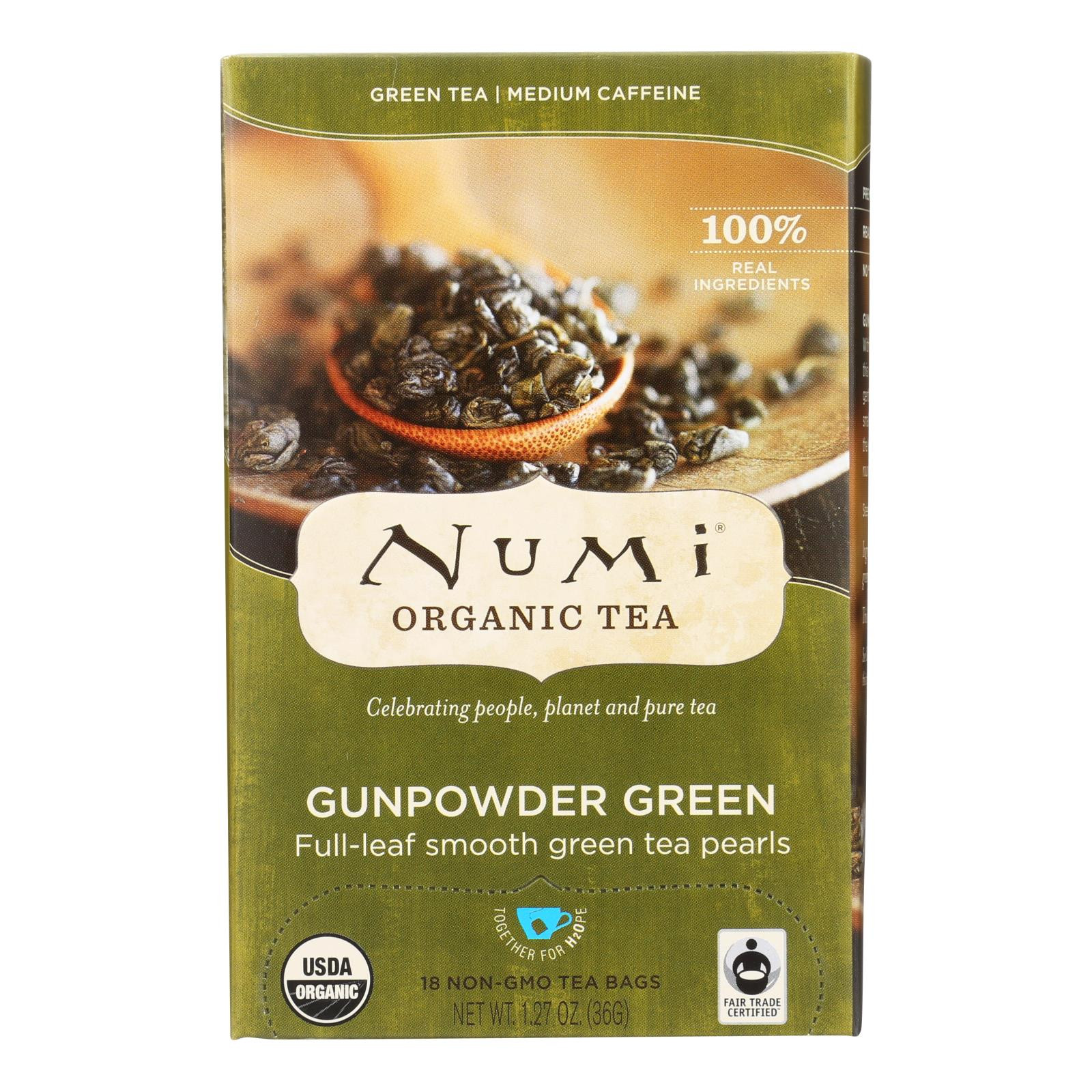 Numi Tea Toasted Rice Green Tea - Organic - Case Of 6 - 18 Bags