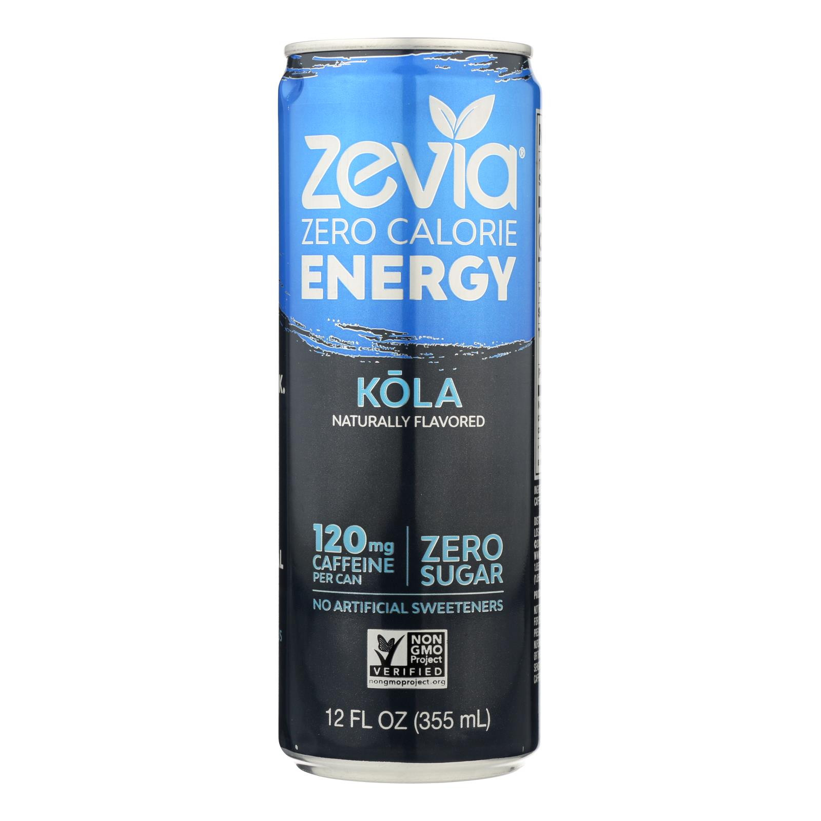 Zevia Zero Calorie Energy Drink - Raspberry/lime - Case Of 12 - 12 Fl Oz