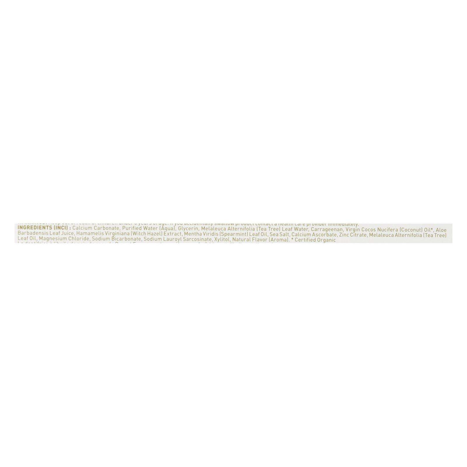 Desert Essence Toothpaste - Tea Tree Whitening Mint - 6.25 Oz