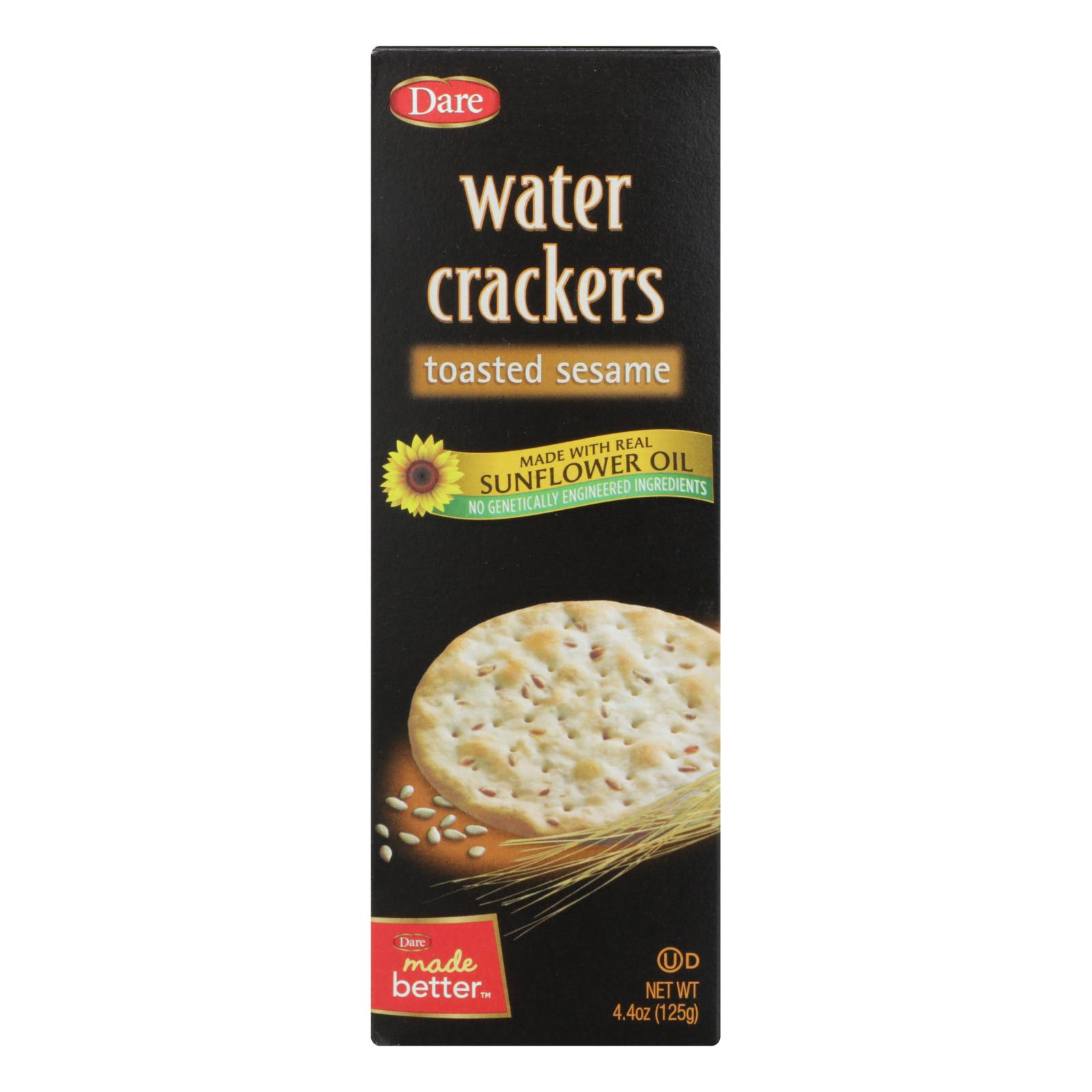 Dare Crackers - Water Crackers Original - Case Of 12 - 4.4 Oz.