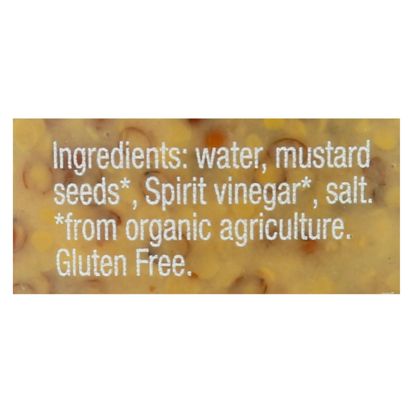 Silver Spring Mustard - Whole Grain - Case Of 9 - 9.25 Oz