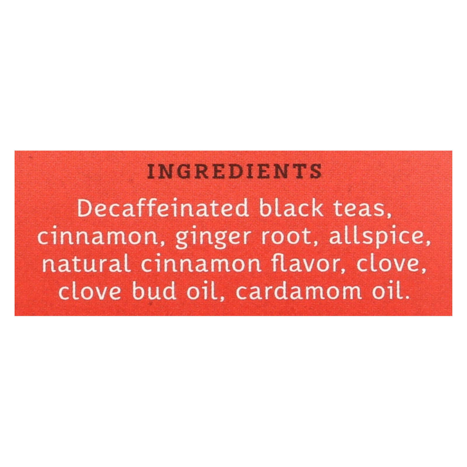 Bigelow Tea Tea - Decaf - Chai Spiced - Case Of 6 - 20 Bag