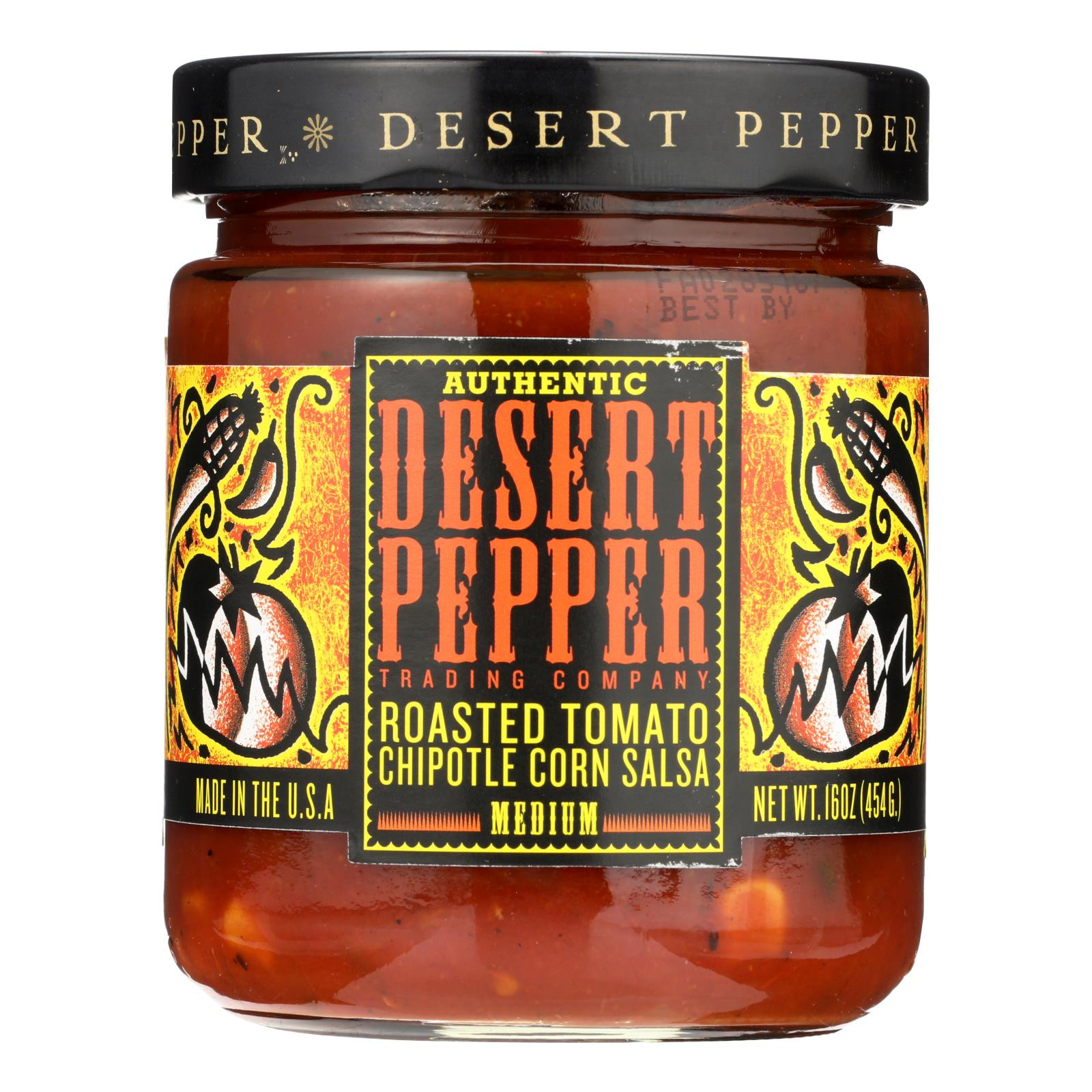 Desert Pepper Trading Medium Hot Roasted Tomato Chipotle Corn Salsa ...