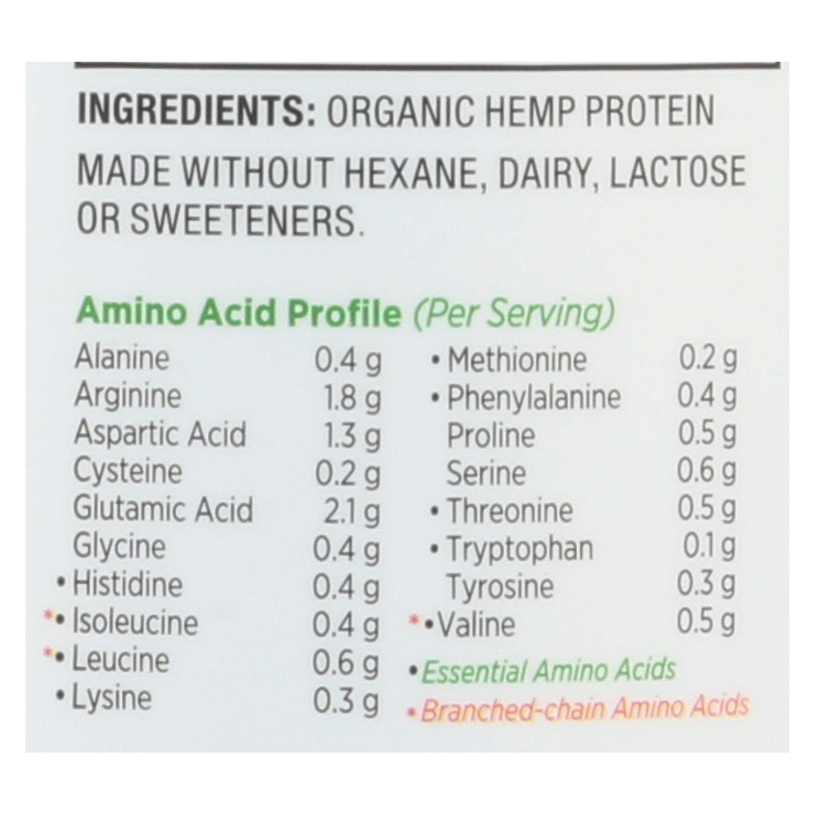Nutiva Organic Hemp Protein - 16 Oz