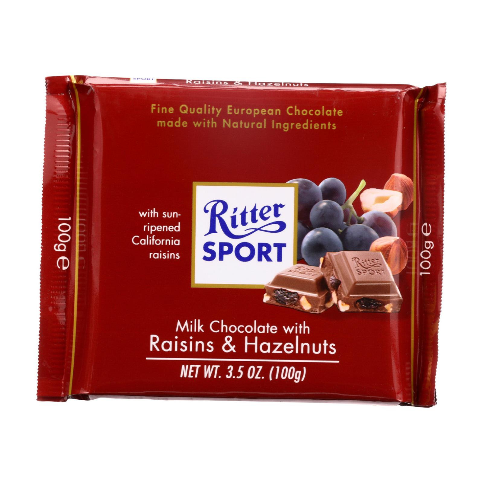 Ritter Sport Chocolate Bar - Bittersweet Chocolate - 50 Percent Cocoa ...