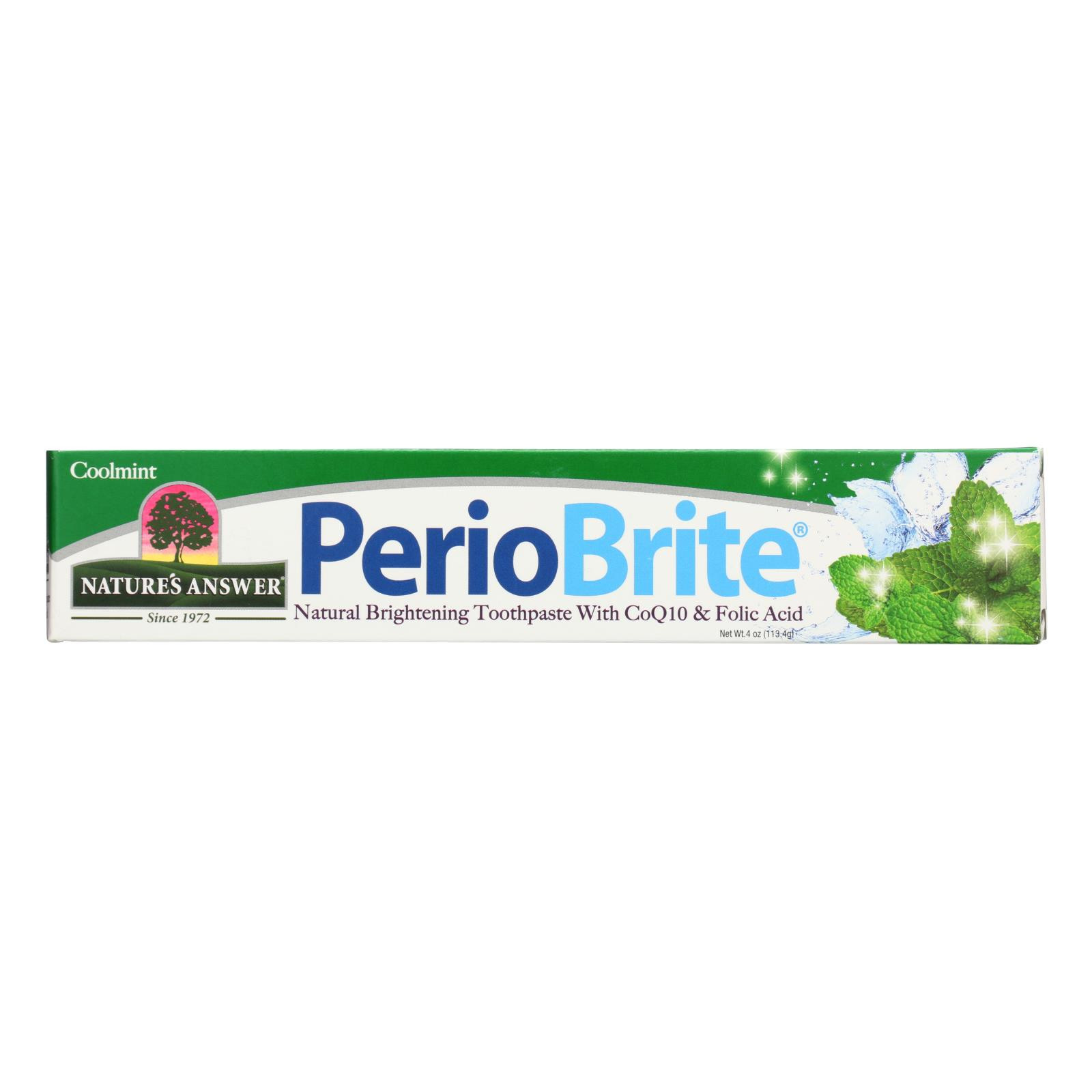 Nature's Answer Periobrite Toothpaste - Cinnamon - 4 Oz