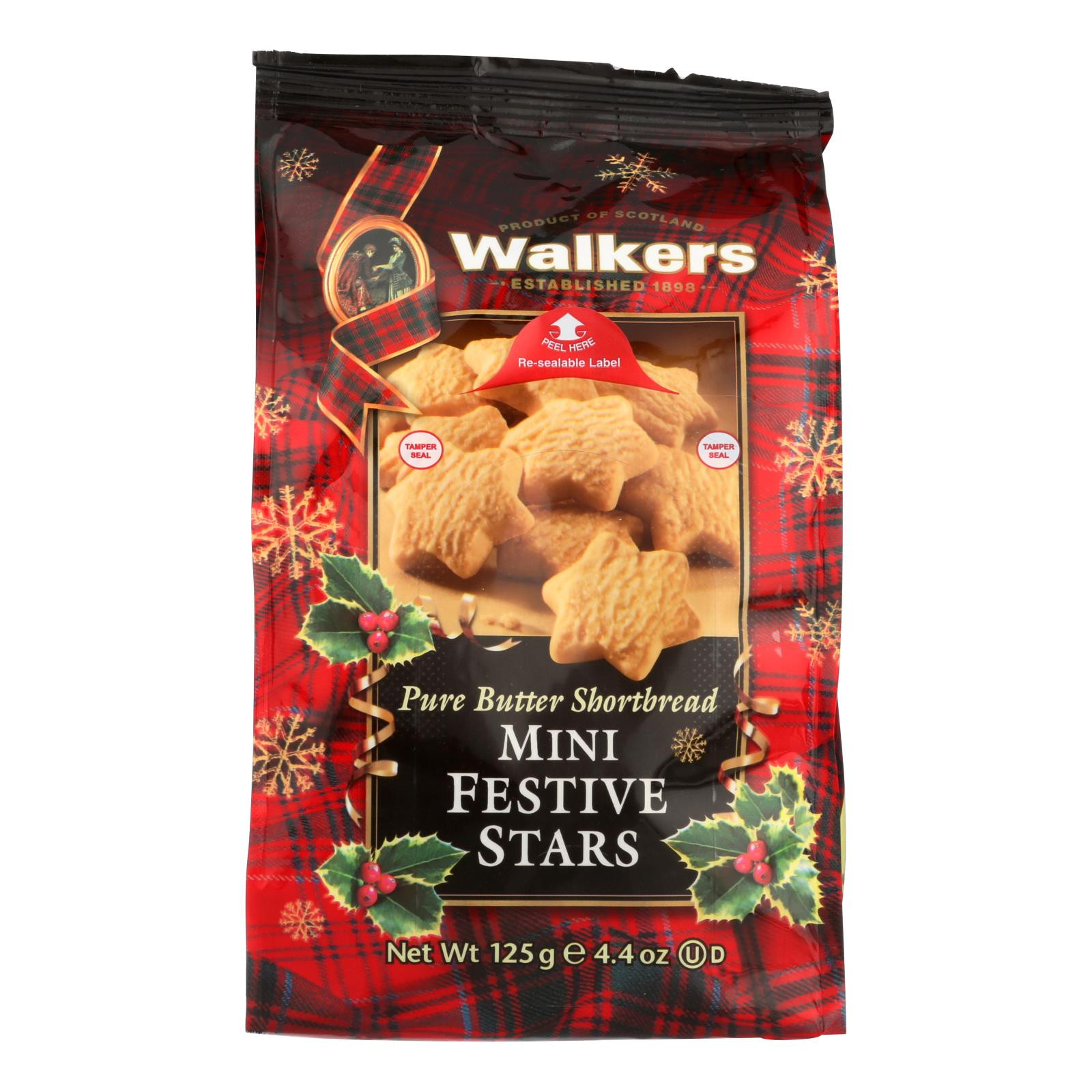 Walkers Shortbread Short Bread Cookies - Round - Case Of 6 - 4.9 Oz.