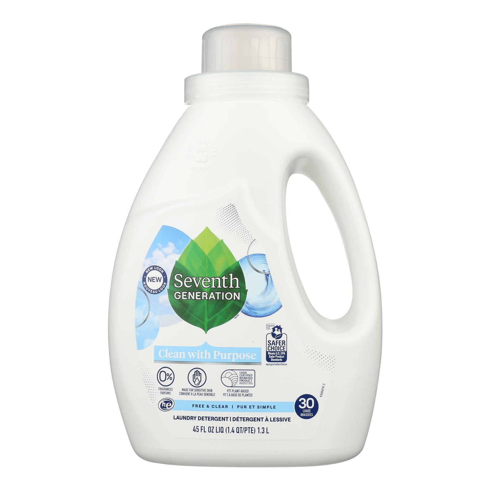 Seventh Generation Laundry Detergent - Packs - Case Of 8 - 45 Count