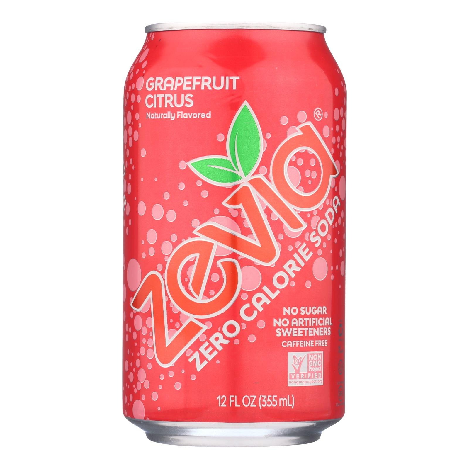 Zevia Zero Calorie Energy Drink - Grapefruit - Case Of 12 - 12 Fl Oz
