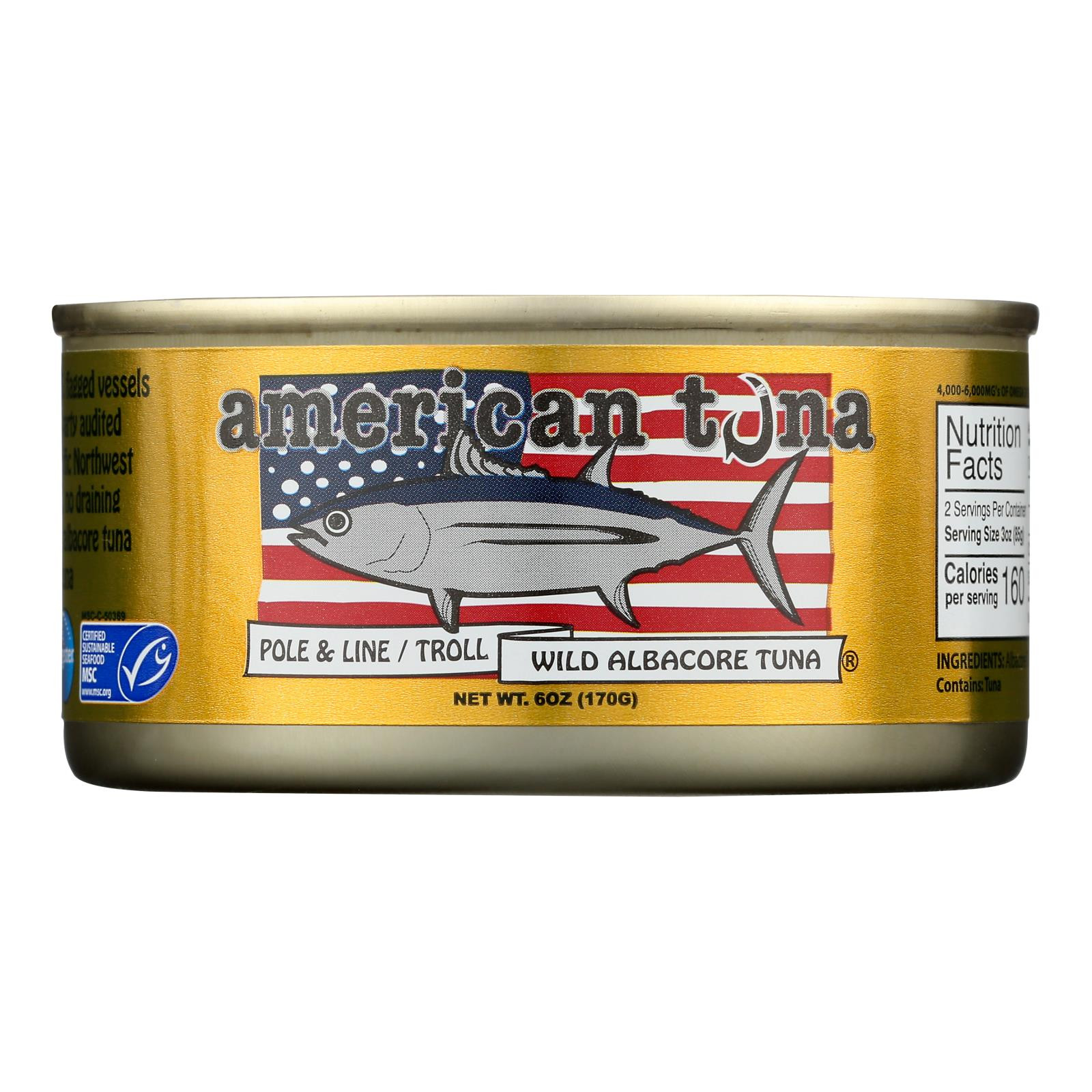Natural Sea Wild Albacore Tuna - With Sea Salt - Case Of 12 - 5 Oz.