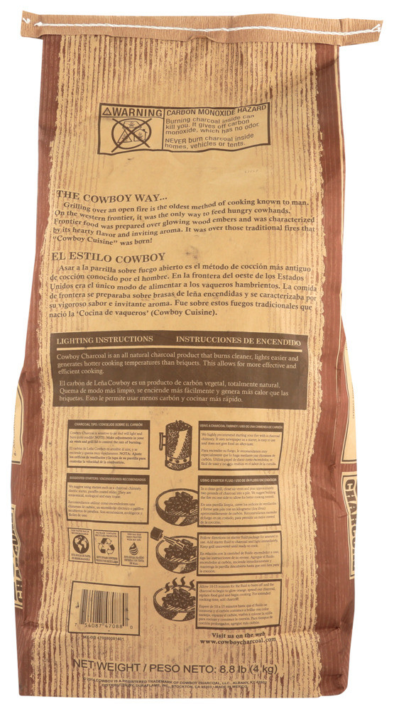 Woodstock Charcoal - All Natural - Lump Hardwood - Natural - 8.8 Lb - 1 ...