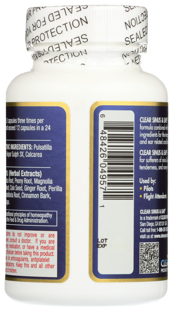 Clear Products Clear Sinus And Ear - 60 Capsules