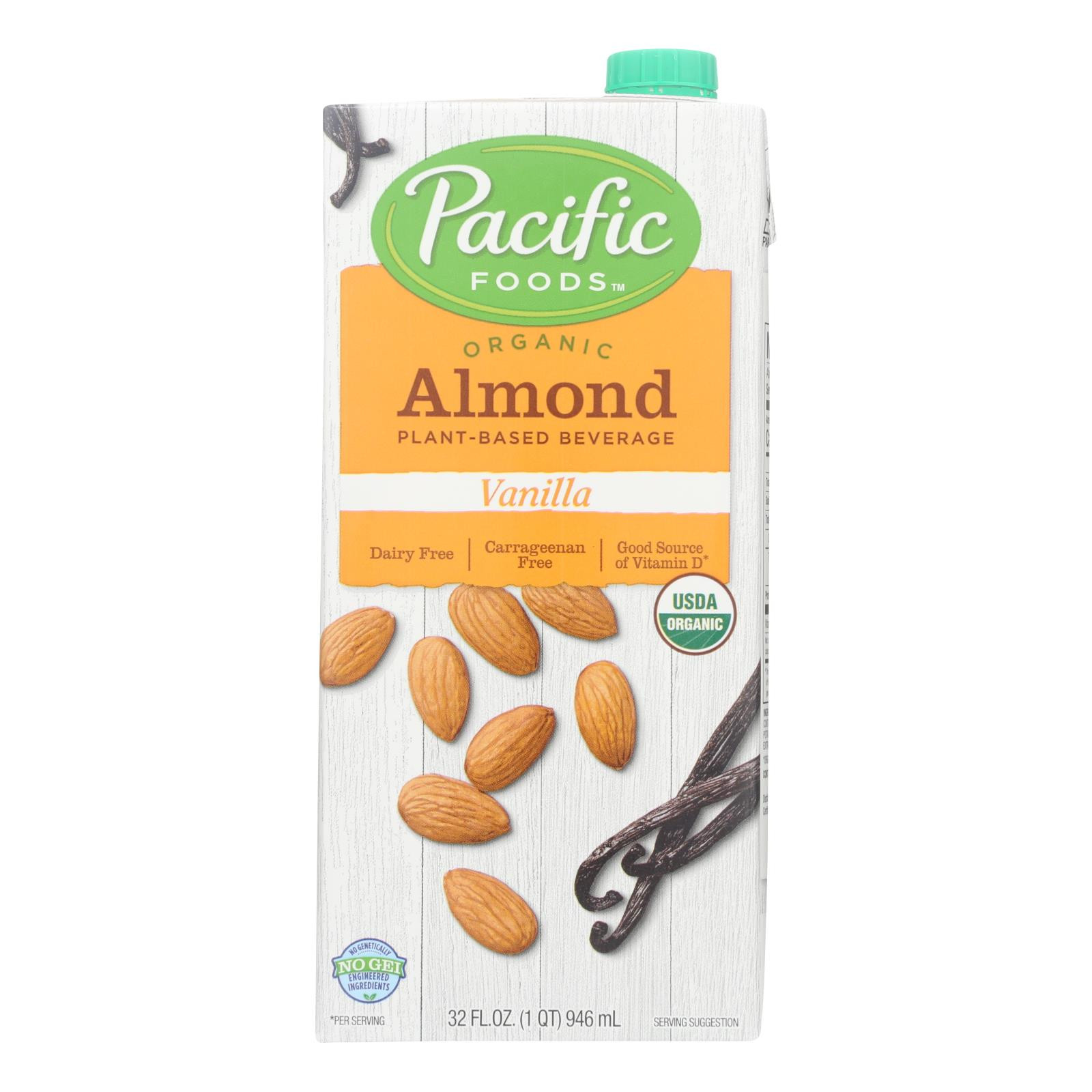Pacific Natural Foods Hemp Vanilla - Non Dairy - Case Of 12 - 32 Fl Oz.