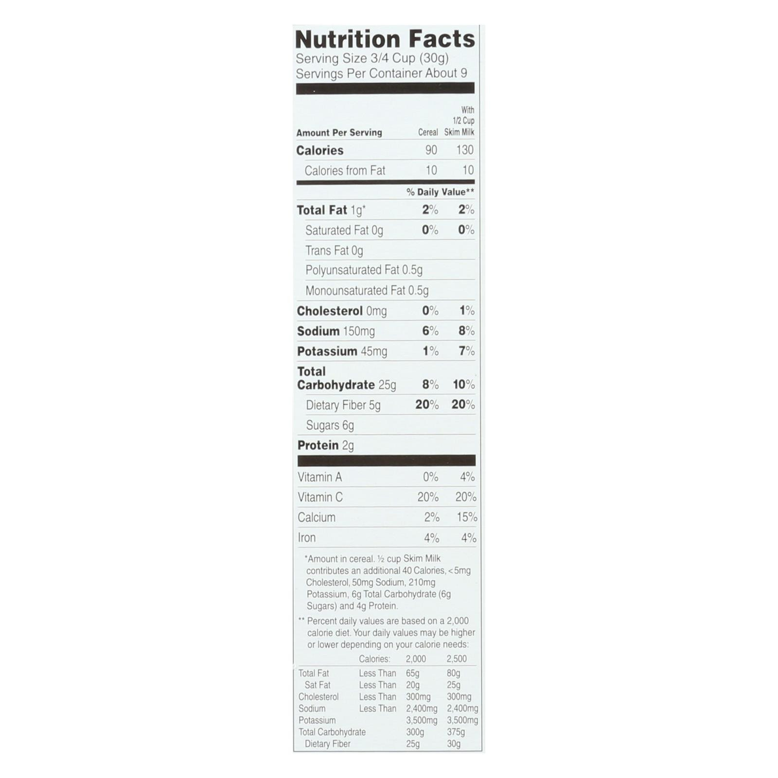 Barbara's Bakery Morning Oat Crunch Cereal - Original - Case Of 12 - 14 Oz.