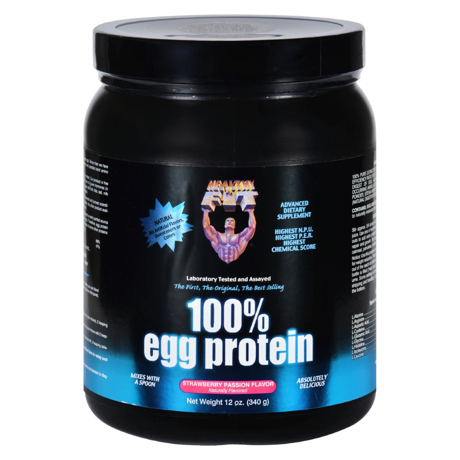 Healthy 'n Fit Nutritionals 100% Egg Protein Vanilla Ice Cream - 12 Oz