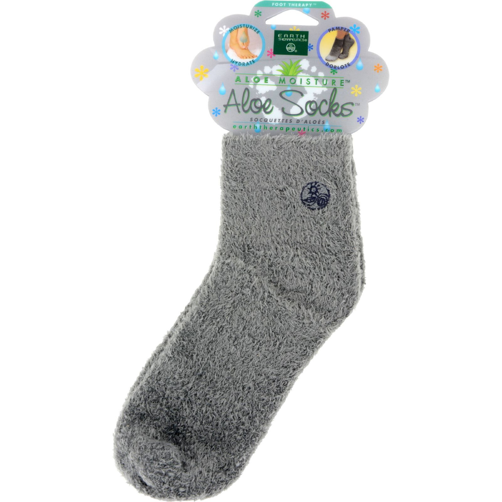 Earth Therapeutics Aloe Socks Pink - 1 Pair