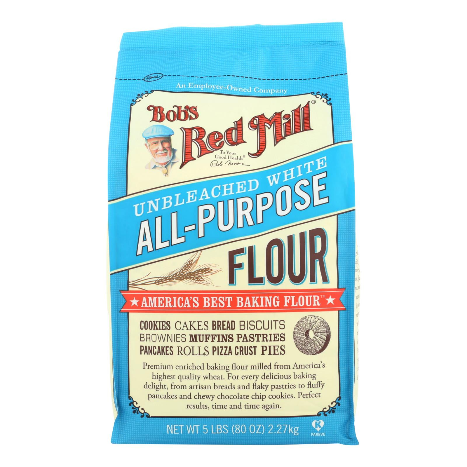 Bob's Red Mill Organic Whole Wheat Flour - 5 Lb - Case Of 4