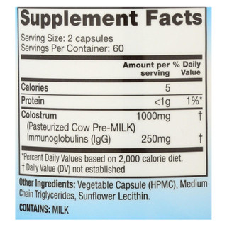Symbiotics Colostrum Plus - 60 Capsules