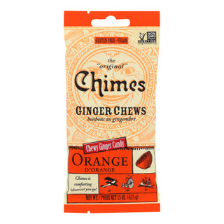 Chimes Ginger Chews - Orange Citrus - 1.5 Oz - Case Of 12