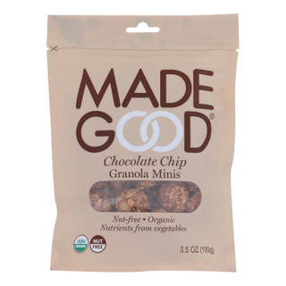 Made Good Granola Minis - Chocolate Chip - Case Of 6 - 3.5 Oz.