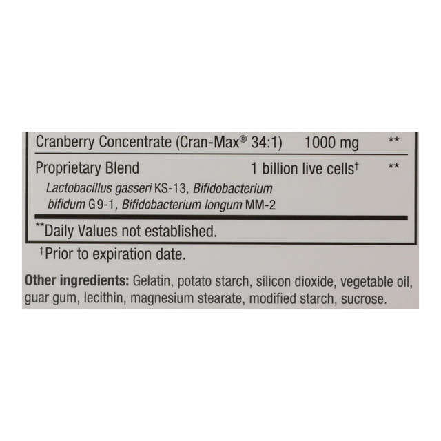Kyolic - Cran Logic Cran-max Cranberry Extract Plus Probiotics - 60 ...