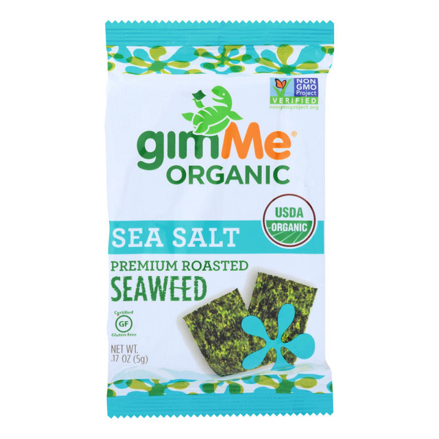 Gimme Seaweed Snacks Organic Roasted Seaweed Snack - Sea Salt - Case Of ...