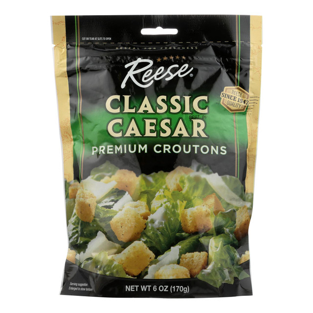 Reese Premium Croutons - Cheddar Cheese - Case Of 12 - 6 Oz.