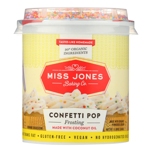 Miss Jones Baking Organic Frosting - Vanilla Buttercream - Case Of 6 ...