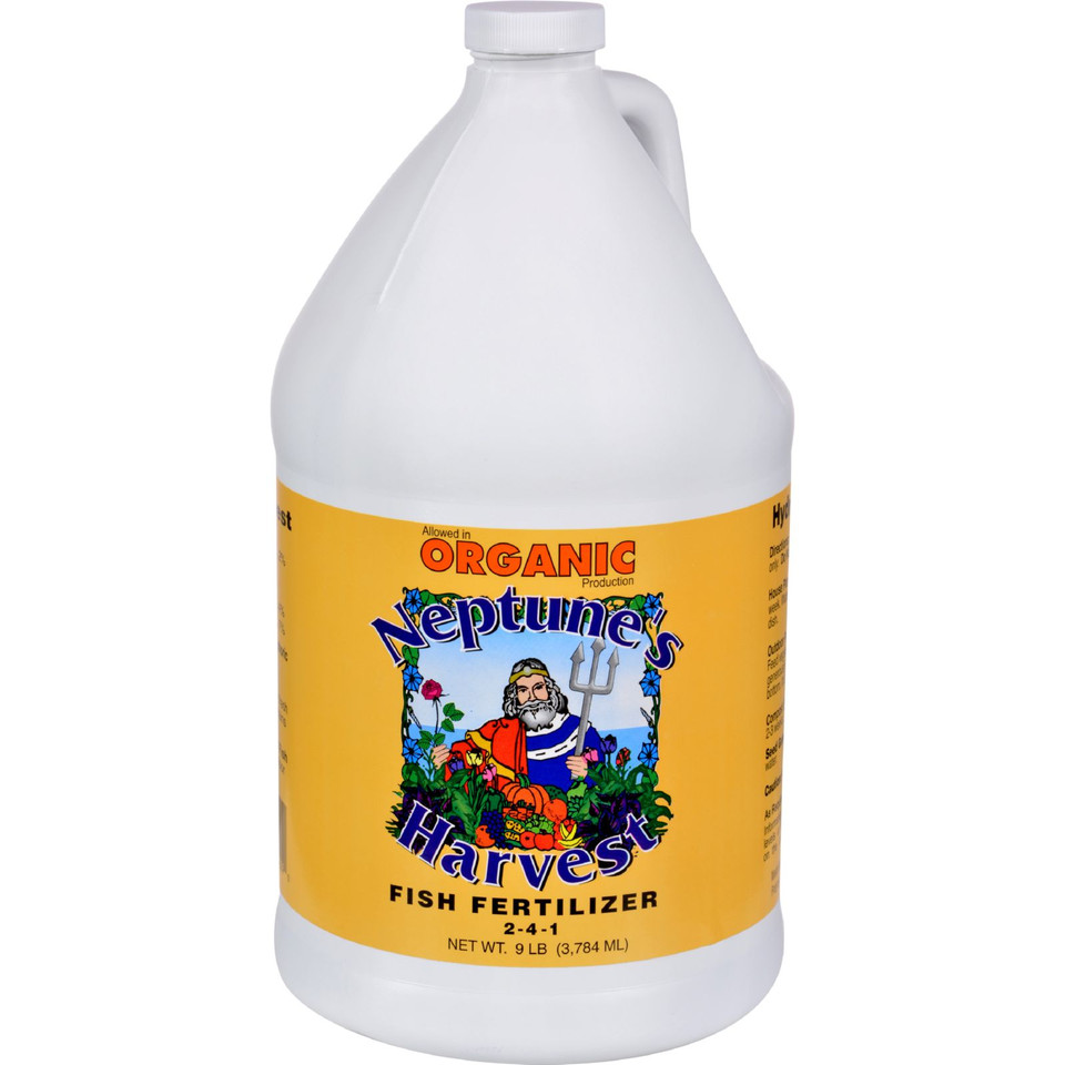 Neptune's Harvest Fish Fertilizer - Orange Label - 5 Gallon