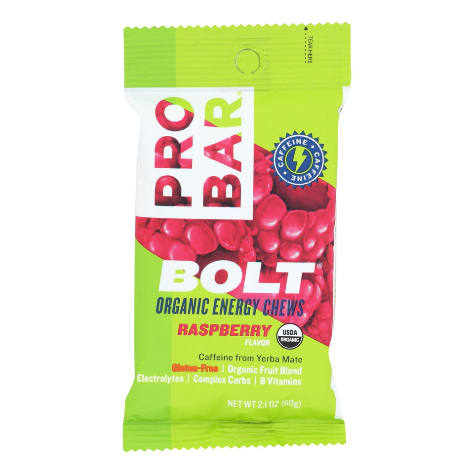 Probar Bolt Energy Chews - Organic Berry Blast - 2.1 Oz - Case Of 12