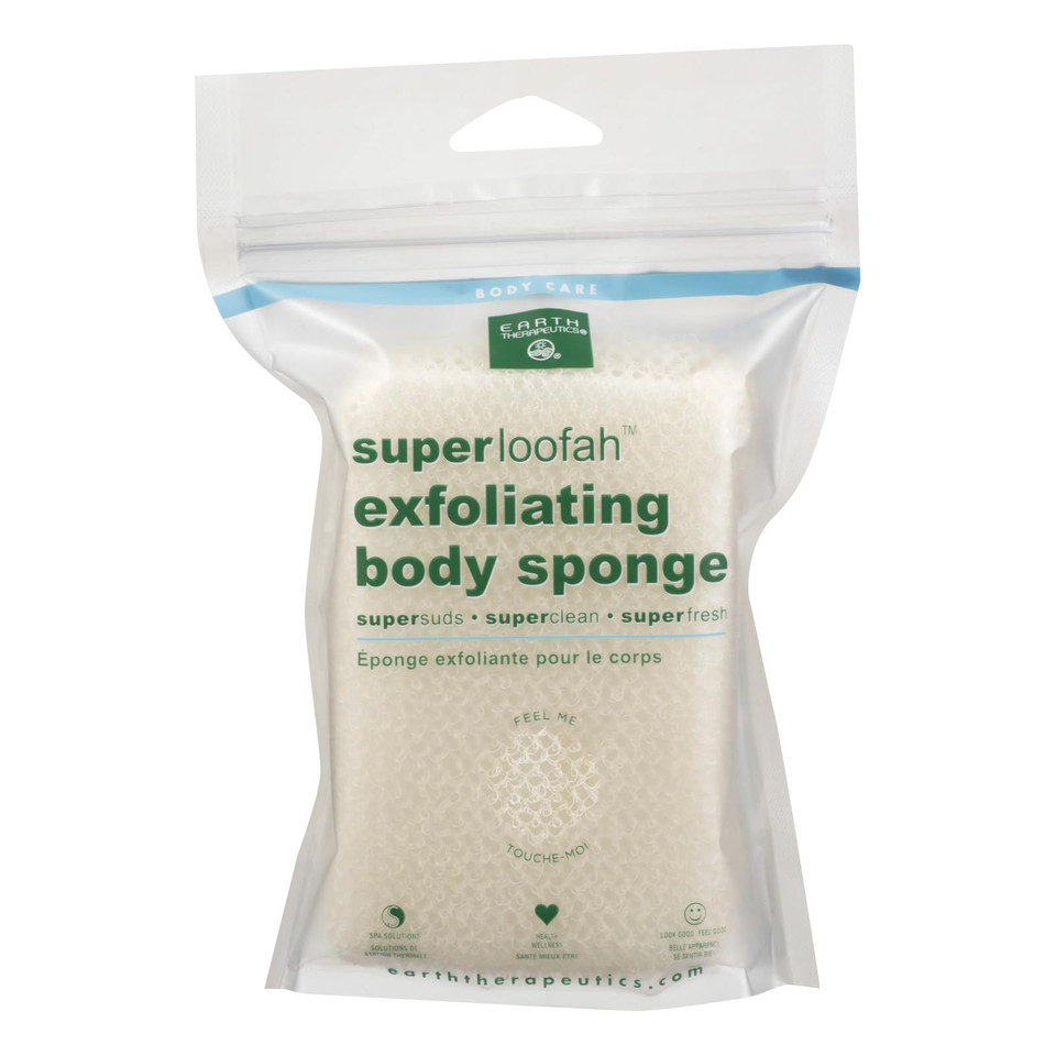 Earth Therapeutics Body Sponge - Purifying Vegetable - Medicinal ...