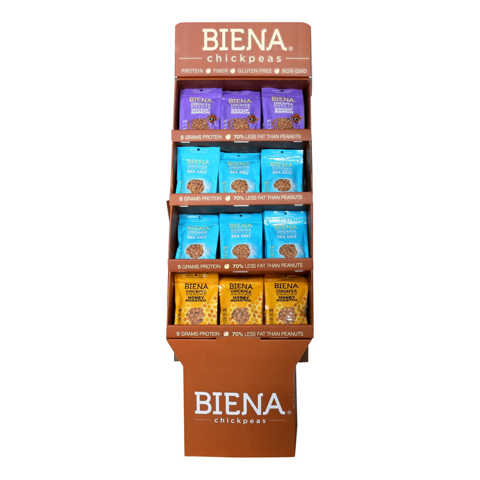 Biena Chickpea Snacks - Habanero - Case Of 8 - 5 Oz.
