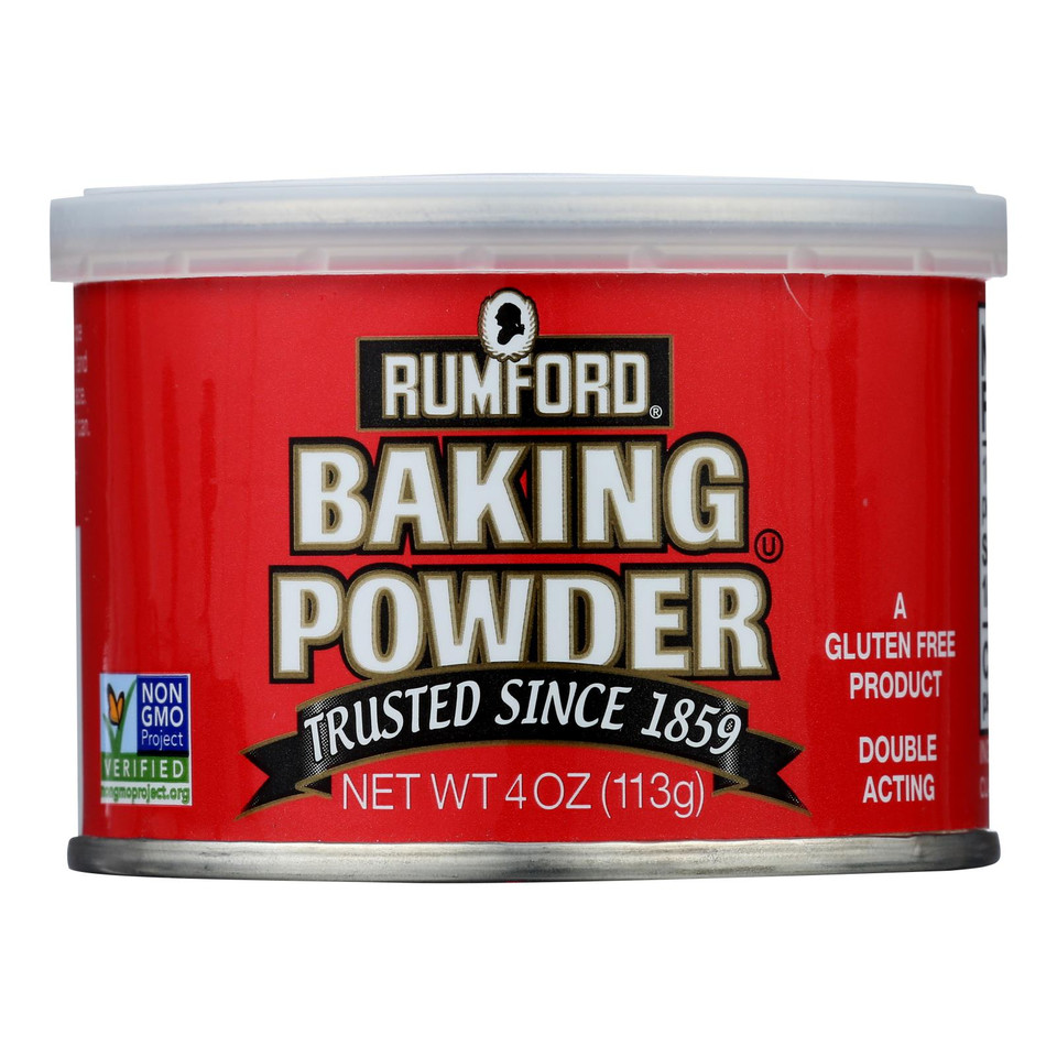 Rumford Baking Powder - Aluminum Free - Non-gmo - Case Of 12 - 8.1 Oz