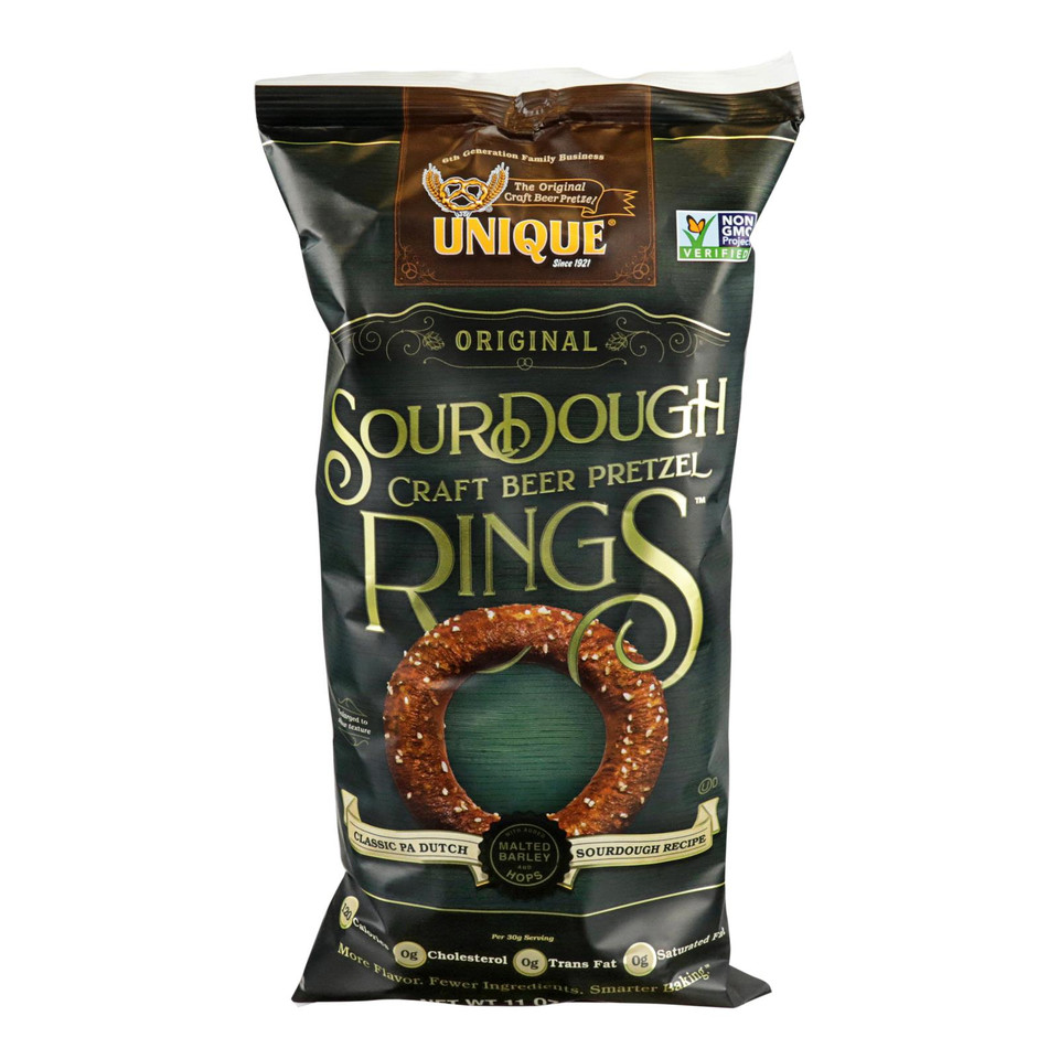 Unique Pretzels Splits - Extra Dark - Case Of 12 - 11 Oz.