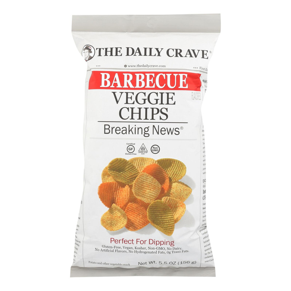The Daily Crave Veggie Chips - Perfect For Dipping - Case Of 8 - 6 Oz