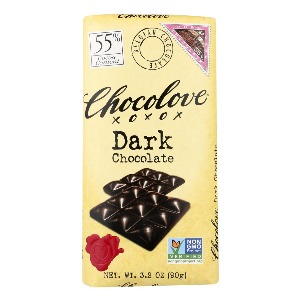 Chocolove Xoxox Premium Chocolate Bar - Dark Chocolate - Raspberries ...