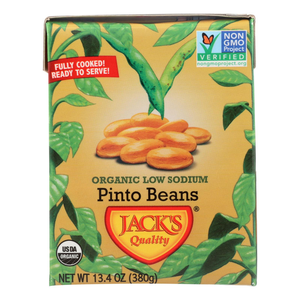 Jack's Quality Organic Red Kidney Beans - Low Sodium - Case Of 8 - 13.4 Oz
