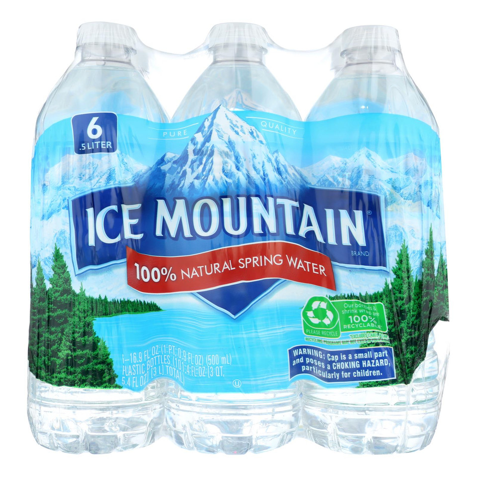 Evians Spring Water Natural Spring Water - Case Of 4 - 16.9 Fl Oz.