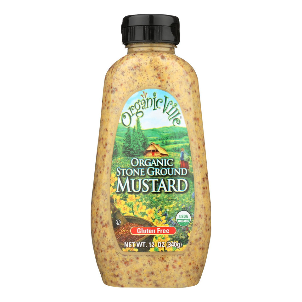 Organic Ville Organic Yellow - Mustard - Case Of 12 - 12 Oz.