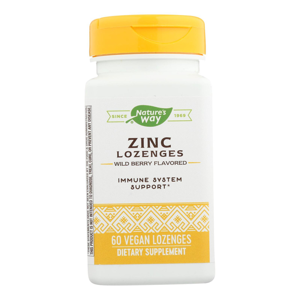 Nature's Way Zinc Lozenges Natural Berry - 60 Capsules