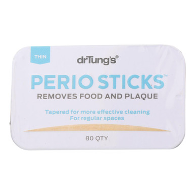 Dr. Tung's Perio Sticks - Thin - Case Of 6 - 80 Pack